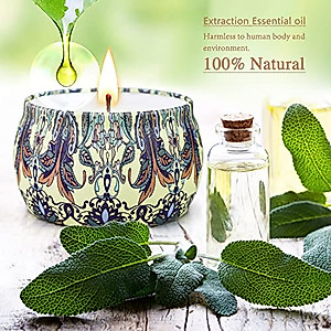 Gifts for Mom 8 Pack Scented Candles Gifts Set for Women, Aromatherapy Candles for Home, Soy Wax Portable Lid Tin Large 4.4oz Mothers Gifts, Spring Gifts, Romantic Gifts for her, Yoga Candles