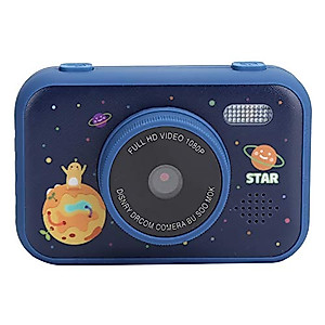 wendeekun Kids Camera,Kids Selfie Camera,3.5in HD Eye Protection Screen MP3 Player Photography Toy Birthday Gift for Children(Navy Blue)