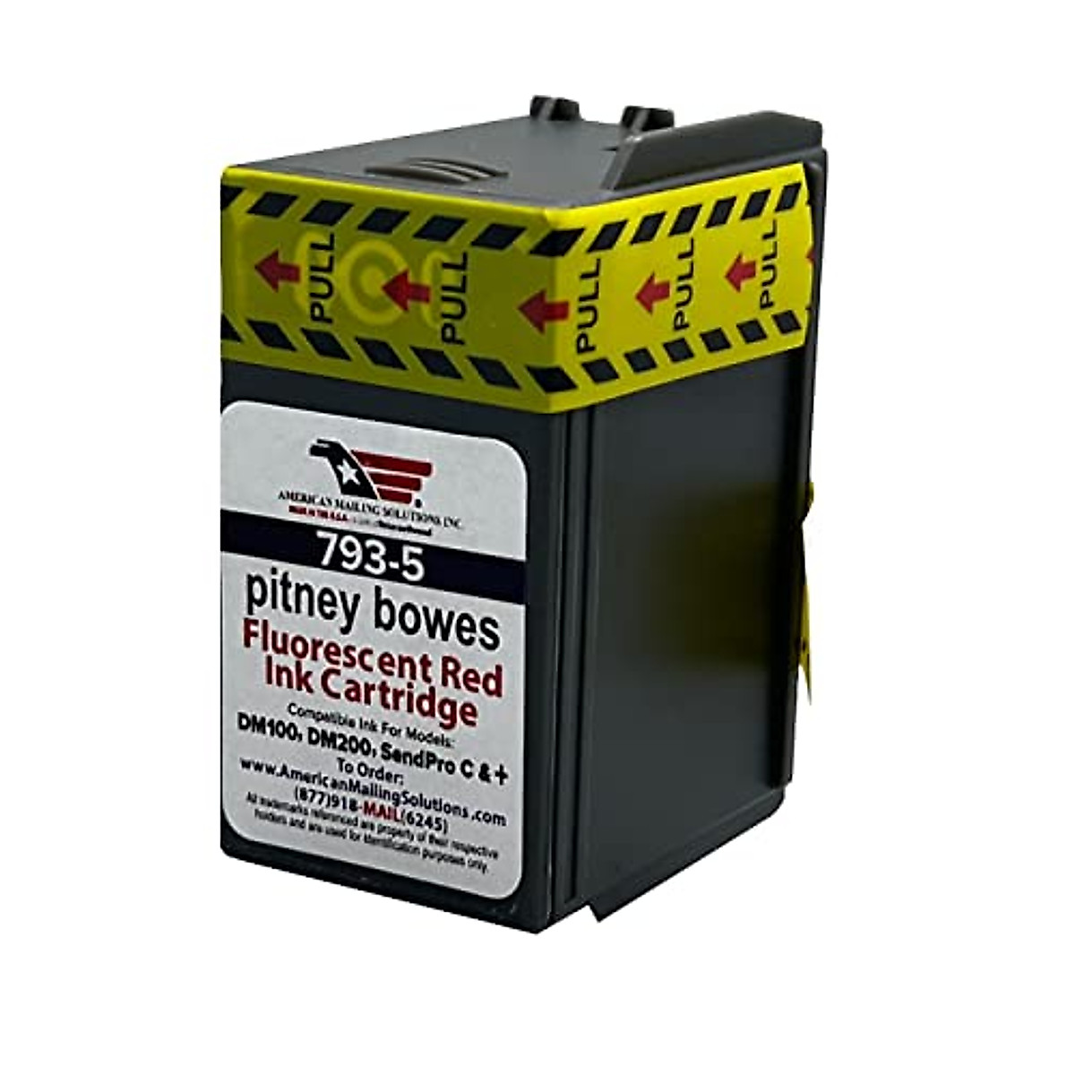 2-Pack Pitney Bowes Compatible 793-5 Red Ink Cartridge