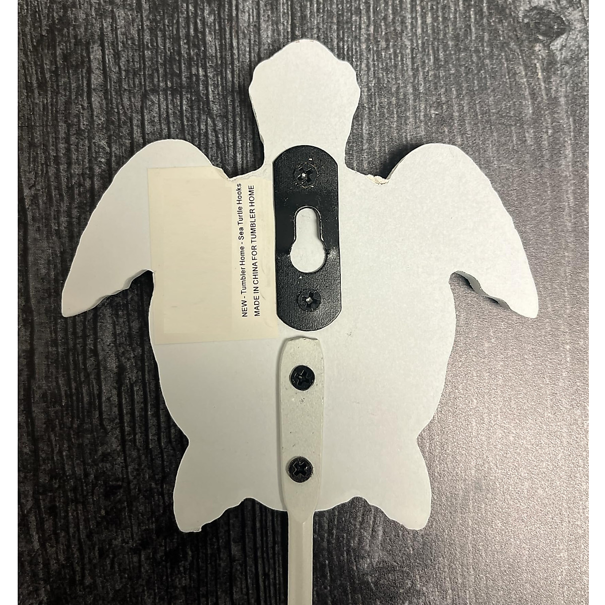 Tumbler Home Sea Turtle Wall Hooks, Set of 3 Bathroom Hooks, Nautical Bathroom Décor