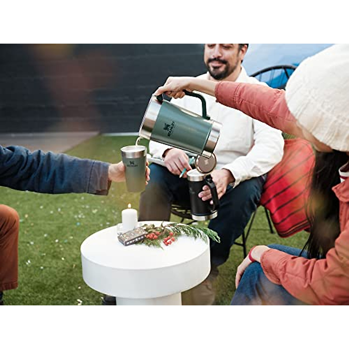 Stanley 10-10341-001 The Stay-Chill Classic Pitcher Hammertone Green 64OZ / 1.89L