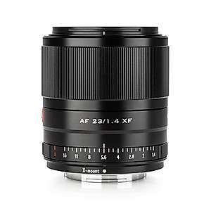 VILTROX 23mm f/1.4 X-Mount Lens Auto Focus F1.4 Large Aperture APS-C Lens for fujifilm X-Mount Camera X-T3 X-H1 X20 T30 X-T20 X-T100 X-Pro2 Black