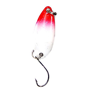 12pcs Fishing Lure Spinnerbait, Colourful Bait with Single Hooks Trout Spoon Set Spin Fishing Artificial Bait, Hard Metal Baits Kit with Tackle Boxes, Good Fishing Gifts for Men