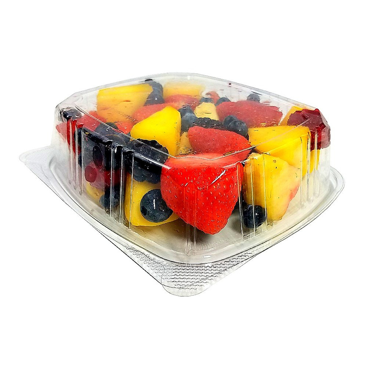 Koda Cup 24 oz. (3/4 Size Quart) RPET Clear Plastic Hinged Lid Deli Meal Prep Fruit Salad Display Food Storage Containers 100% BPA Free (Pack of 200)