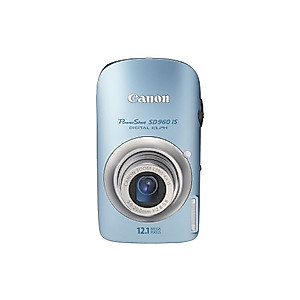 Canon PowerShot SD960IS 12.1 MP Digital Camera with 4x Wide Angle Optical Image Stabilized Zoom and 2.8-inch LCD (Light Blue)