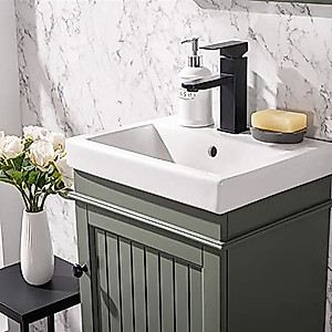 Legion Furniture Indoor Home Decorative Bathroom/Washroom/Kitchen 18" Pewter Green Sink Vanity