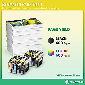 S SMARTOMNI Compatible LC103 Ink Cartridges Replacement for Brother LC103 XL for Brother MFC-J870DW MFC-J450DW MFC-J6920DW MFC-J470DW DCP-J152W MFC-J4310 MFC-6720DW Printer 10-Pack Color Set