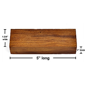 Texas Knifemakers Supply Desert Ironwood Knife Handle Block (Each Piece is Unique) 5" x 1-3/4" x 1"
