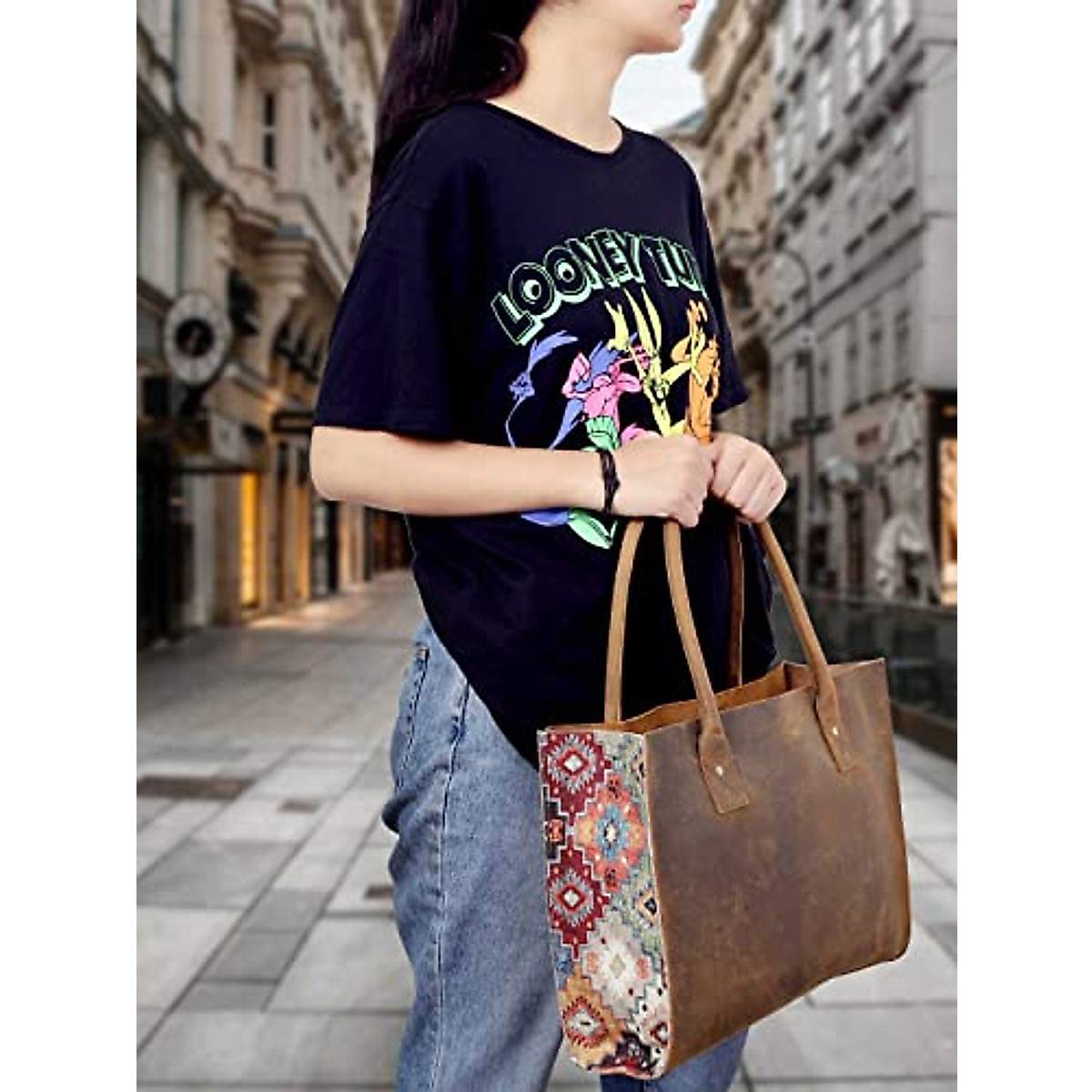 Leather Shoulder Bag Tote for Women Purse Satchel Travel Bag shopping Carry Messenger Multipurpose Handbag