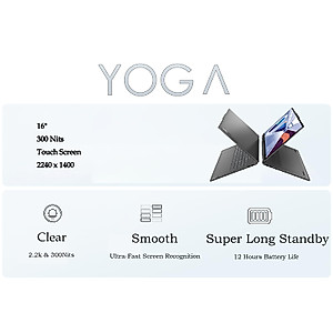 Lenovo Yoga 7i 2-in-1 Laptop - 14" 2.2K 16:10 300Nits Multitouch - Ultral Slim - Evo 10-Core i5-1335U (Beats i7 1260U) - 2 x Thunderbolt 4 - Backlit - Win11 W/Cloth (8GB | 512 GB ssd)