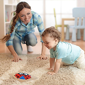 Magnetic Color and Number Maze - Wooden Puzzle Baby Toys