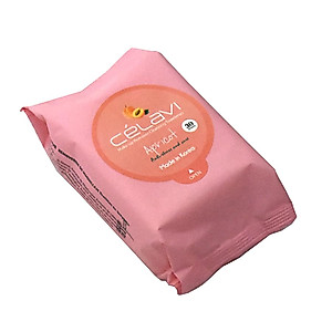Celavi Makeup Remover Cleansing Wipes Removing Towelettes 2 Packs - 60 Sheets (Collagen)