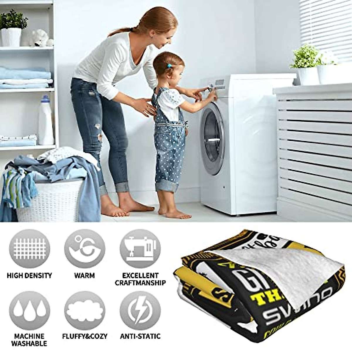 Softball Blanket 50''x60'' Softball Gift Blanket Super Soft Warm and Comfortable Throw Blanket for Fall Winter Spring All Season-1