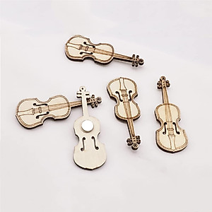 [JfwuHap] Fridge Magnets Refrigerator, 12 Pcs Guitar Shaped Magnets Magnetic Clips Heavy Duty for Detailed List Display, Paper Fasteners for Home, Office, and Teaching, Size 2.75 inch