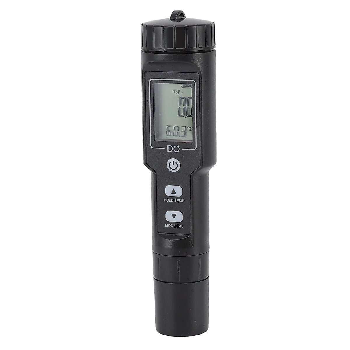 Fdit Digital Dissolved Oxygen Meter Detachable Probe Digital Screen Display Dissolved Oxygen Sensor Dissolved Oxygen Sensor for Aquarium Experiment Research (Without Backlit)
