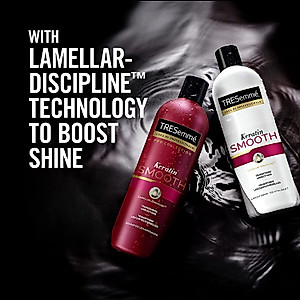 TRESemme Shampoo and Conditioner Set, Keratin Smooth - Anti Frizz Hair Products with Keratin Protein, Promotes Smooth Sleek Hair for up to 72 Hours.