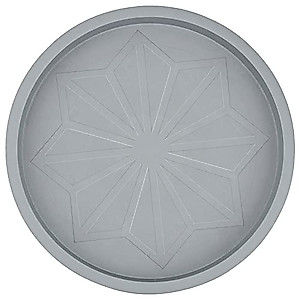 JOIKIT 4 Pack 13 Inch Round Plant Caddy with 4 Lockable Wheels, 132 Lbs Capacity Heavy Duty Rolling Plant Stand, Wheeled Planter Saucer Tray Trolley for 11.8 Inch Planter Pot Indoor Outdoor, Grey