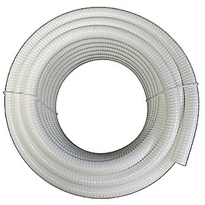 (1" Dia. x 100 ft) - HydroMaxx® White Flexible PVC Pipe, Hose, Tubing for Pools, Spas and Water Gardens