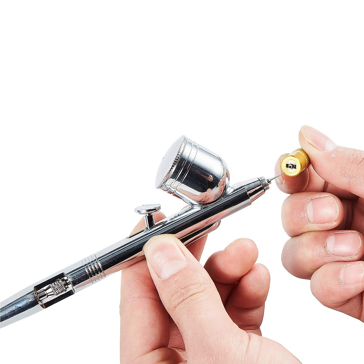 HUBEST 9pcs Airbrush Nozzles with Cleaning Tool Replacement for Airbrush Spray Gun