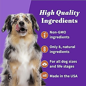 Halo Plant-Based Dog Treats with Sweet Potato & Carrots, Vegan Dog Treat Pouch, 8oz bag