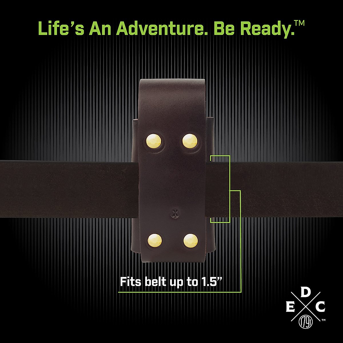 1791 EDC Multitool Sheath, American Leather Multitool Pouch for Belts with Snap, Compatible with Full Size Leatherman, SOG and Gerber. Max Size = 4" Long