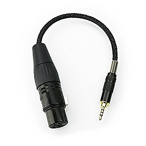 NewFantasia 2.5mm Trrs Balanced Male to 4-pin XLR Balanced Female Headphone Audio Adapter for Astell&Kern AK240 AK320 AK380 for onkyo DP-X1 FIIO X5III XDP-300R
