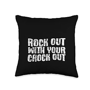 Chef FH Rock Out with Your Crock Out-Throw Pillow, 16x16, Multicolor