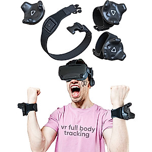 Skywin VR Tracker Straps + VR Tripods + VR Mat - Compatible with VR Systems - 2 Tripod, 1 matt, 2 Hand/Foot Straps, 1 Belt Strap Included