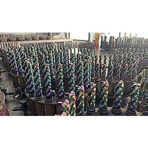 WEXWE Tools DLC Series Carbide Square End Mill, Diamond-Like Coating, End Mill for Aluminum, Copper, Magnesium Alloys, High Silicon Aluminum, Composite Materials,3 Flute,1/8 Shank(.125(1/8)", 5pcs)