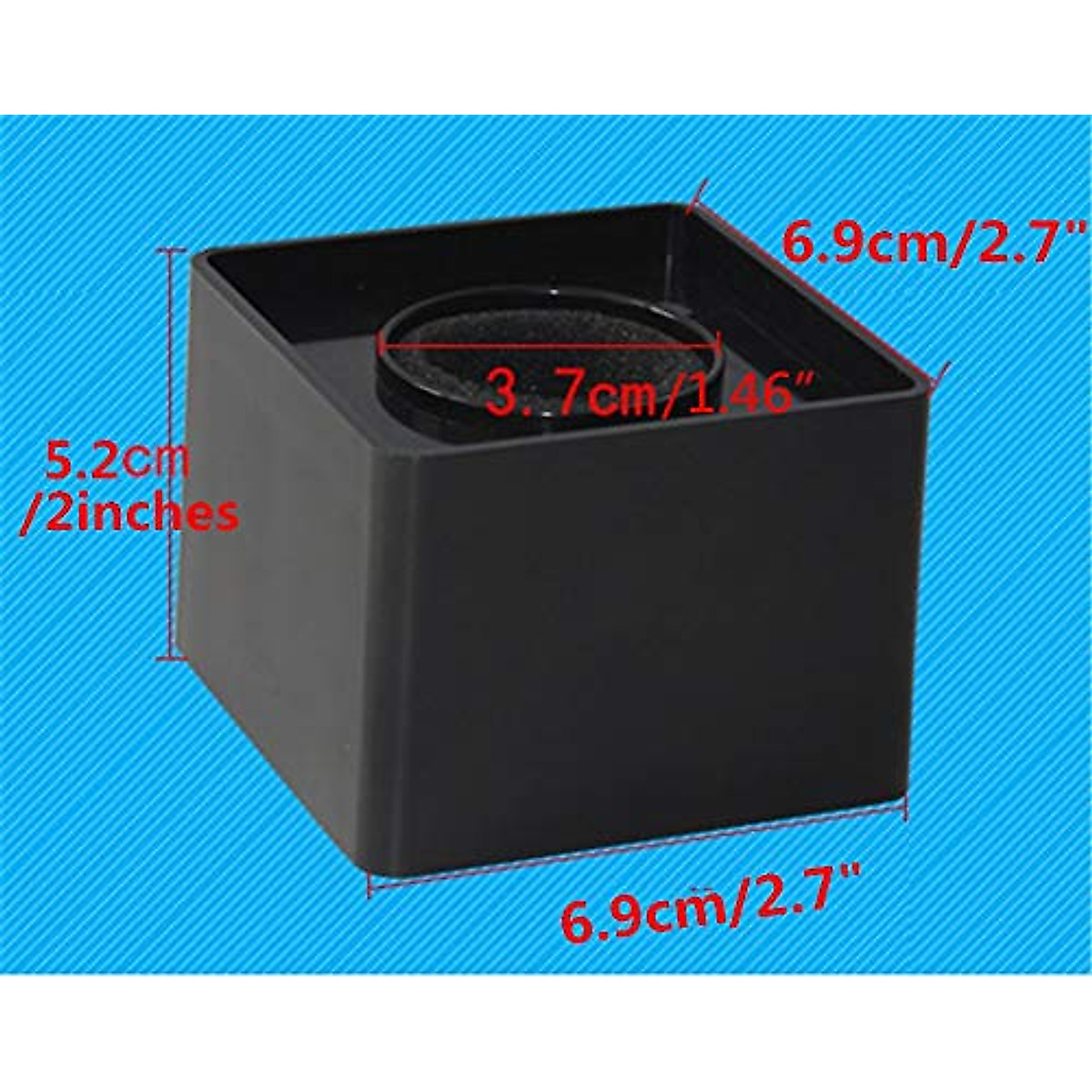 ABS Portable Square Cube Shaped Interview Mic Microphone Logo Flag Station Logo Superior Live Microphone DIY (White)