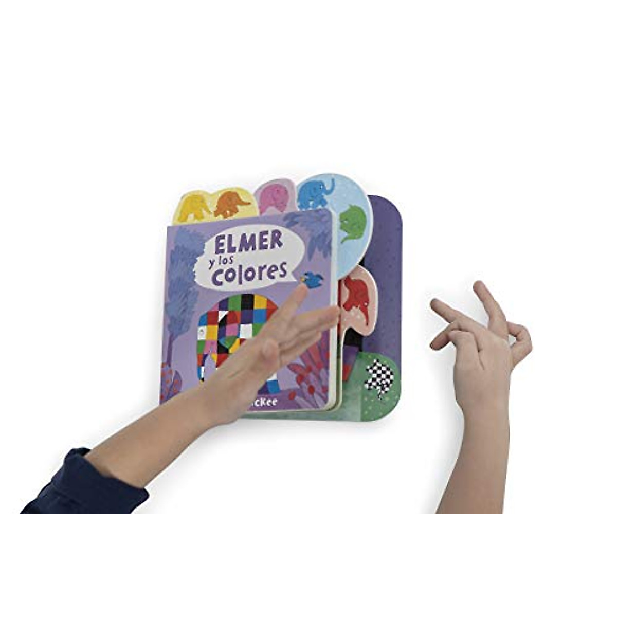 Elmer y los colores / Elmer's Colours: Tabbed Board Book (ELMER. PEQUEÑAS MANITAS) (Spanish Edition)