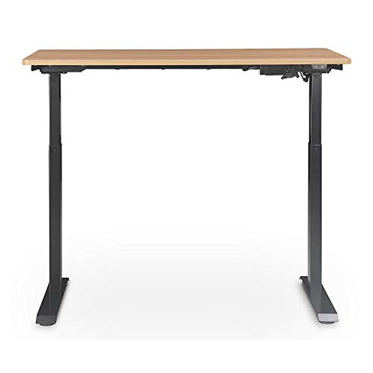 Serta Creativity Electric Height Adjustable Desk, 47" Inch Wood Desktop Sit Stand Table for Office, Work from Home Furniture, Easy to Assemble, Light Brown