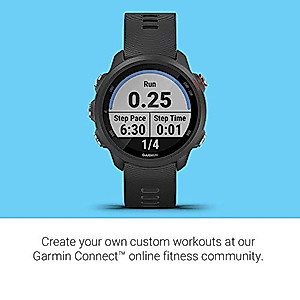 Garmin Forerunner 245 Music, GPS Running Smartwatch with Music and Advanced Dynamics, Black (Renewed)