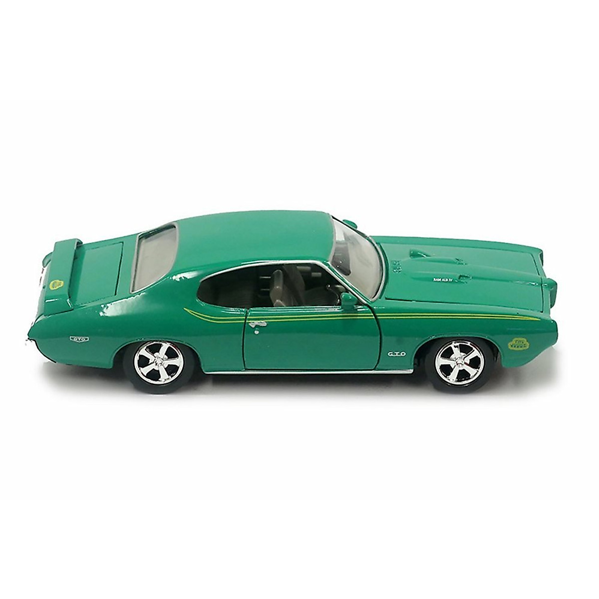 1969 Pontiac GTO Judge, Green - Motormax 73242 - 1/24 scale Diecast Model Toy Car