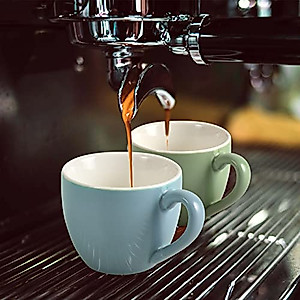 homEdge Mini Procelain Espresso Cup, 3 Ounces / 90 ml Tiny Cofffee Mugs Demitasse for Espresso, Tea- Set of 6, Multicolor