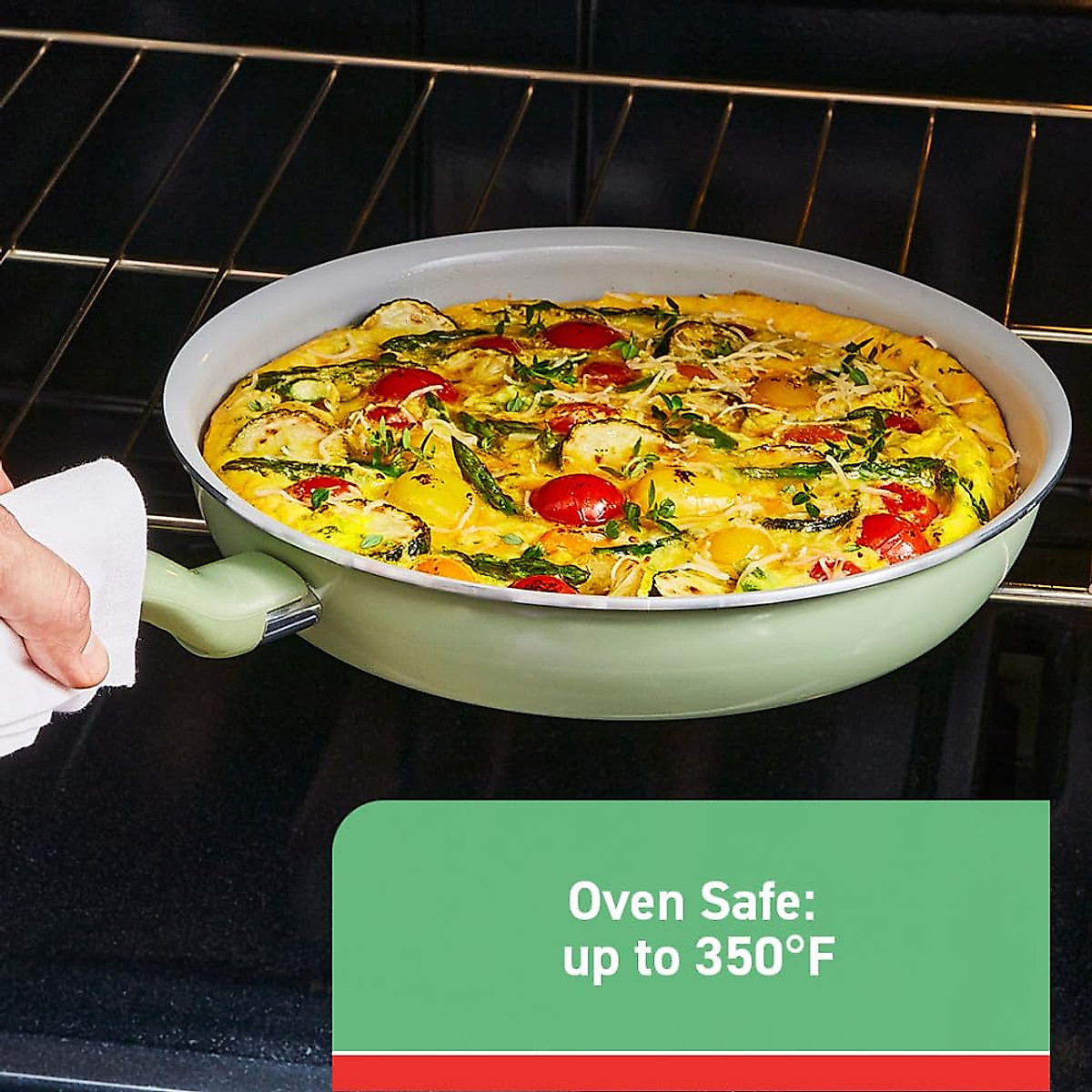 T-fal Simply Cook Recycled Fry Pan Set, 2 Piece, Green