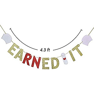 Earned It Banner, Nurse Graduation Banner , RN Graduate, Nursing School Grad