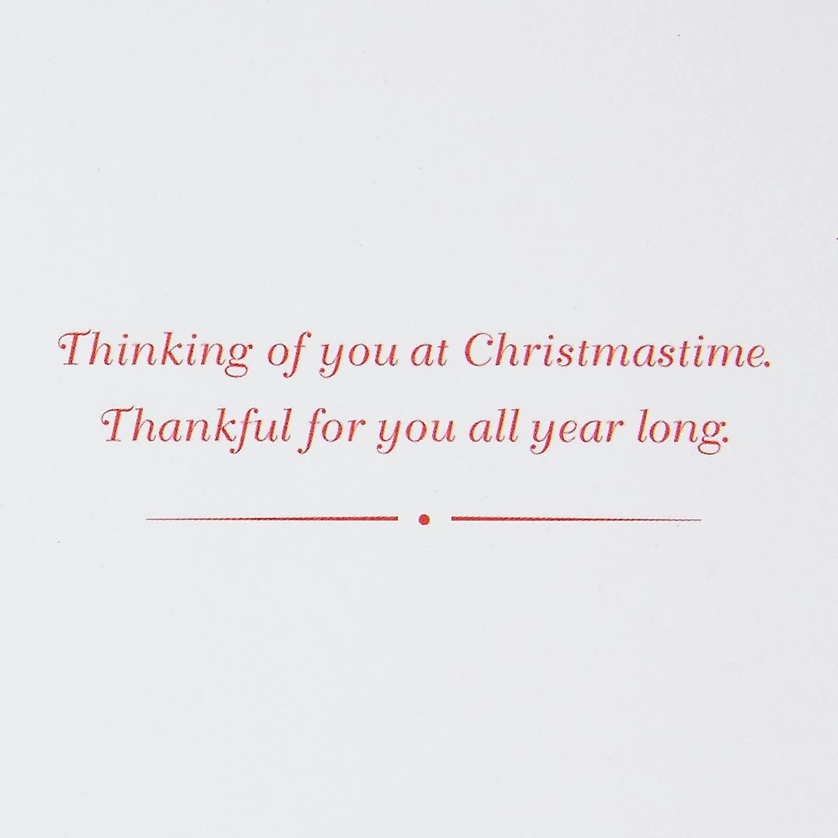 Hallmark Signature Christmas Card (Merry Christmas Lettering)