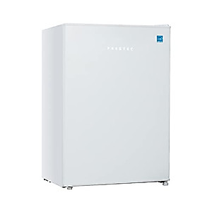 Frestec 4.5 CU' Small Refrigerator, Compact Refrigerator, Mini Fridge, Mini Fridge with Freezer, Door Swing, White (FR 450 WH)