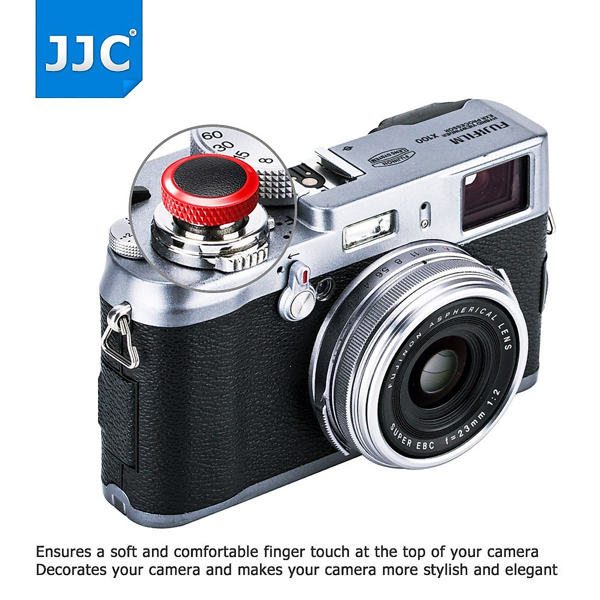 Compatible Soft Shutter Release Button Cap for Fuji Fujifilm X-M5 XM5 X100VI XT5 X-T30 II XT30 XT3 X100F X-Pro2 X-Pro1 XT2 X-E3 X-E2S X-T20 X-T10 X100T for Sony RX10 IV III II,RX1RII,RX1R,RX1/R Black