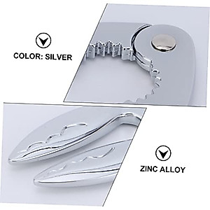 Housoutil 1pc Crab Claws Nut Funnel Crab Leg Crackers Walnut Sheller Zinc Alloy Crab Tool Crab Plier Tool Practical Crab Grip Silver Seafood Pistachio Zinc Alloy Seafood Forks Kit