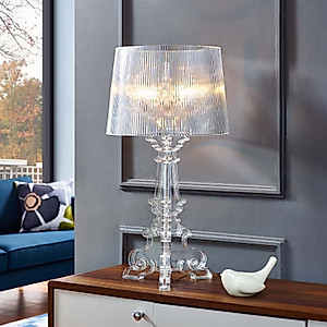 Modway French Grande Acrylic Table Lamp in Clear