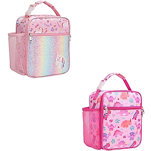 Bagseri Lunch Box, Kids Insulated Lunch Box Bag for Girls