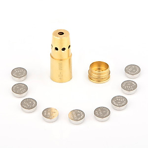 Upgraded Laser Bore Sight for .9MM, Hunting Red Dot Boresighter with 6 Batteries (3 Set)