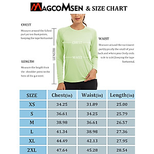 MAGCOMSEN Running Shirts for Women UV Shirts for Women Sweatshirts for Women Workout Shirts Fishing Shirts Womens Long Sleeve T Shirts Women Light Green