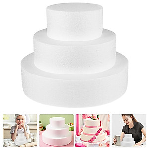 3pcs Prosthetic Foam Cake Model Cupcake Dummies Foams Cake Model Simulated Dummy Cake Baking Cake Dummies Cake Prop Cake Model Diy Cake Model Cake Dummy 7c Prosthesis Wedding White