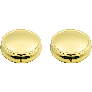 Set of 2 Circular Embossed Triple-Compartment Pocket Purse Pill Box & Organizer (Large Gold Curved)