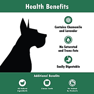 BONIES Natural Calming Formula Regular-Sized Single Bone for Dogs Over 50 LBS - Natural Dog Treats - Healthy Teeth & Fresh Breath - Low Calories - Chicken Flavor - 1 Bone