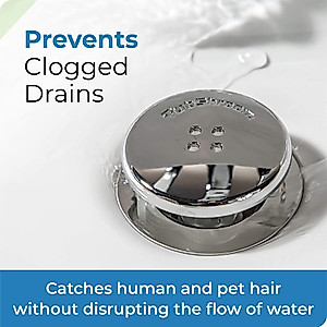 TubShroom Bathtub Hair Catcher and Kitchen SinkShroom Clog-Free Stainless Steel Sink Strainer Bundle
