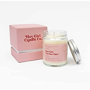 You Got This Soy Wax Scented Candle | Sea Salt + White Sage 10oz Candle in Glass Jar with Gift Box | Birthday, Sympathy Gift, Cancer Chemo Gift, Thinking of You, Get Well Soon